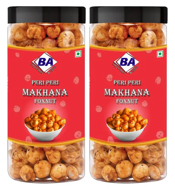 BA Dryfruits and Spices Roasted Makhana Peri Peri Foxnuts, 200 g | Fox ...