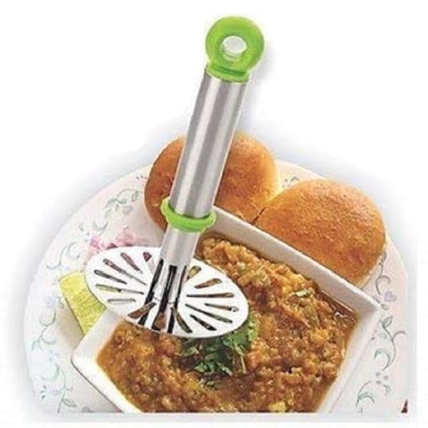 Stainless Steel Pav Bhaji Masher With Plastic Multi Hanger and ...