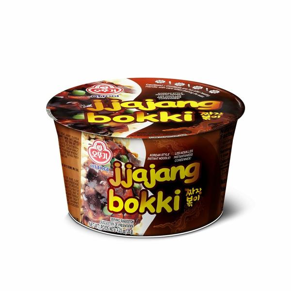 Ottogi Jjajang Bokki Ramen Bowl 360 g (120 g X 3 Bowls) Product of ...