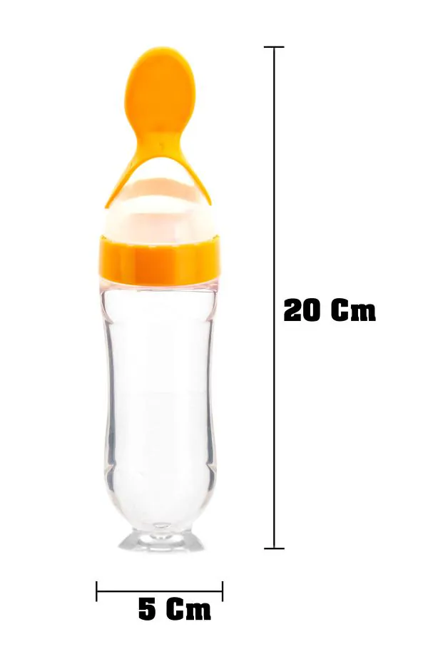 THE LITTLE LOOKERS Squeezy Feeder Yellow, Pacifier Yellow + Silicon ...