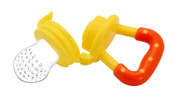 THE LITTLE LOOKERS Squeezy Feeder Yellow, Pacifier Yellow + Silicon ...