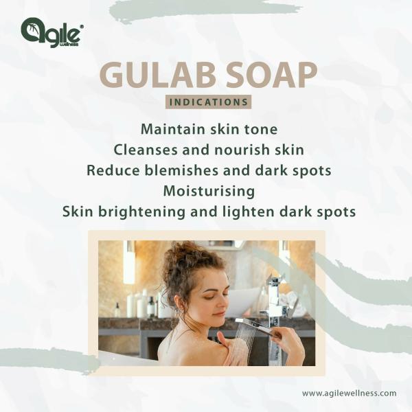 Agile Wellness Gulab Handmade Soap 120 g - JioMart