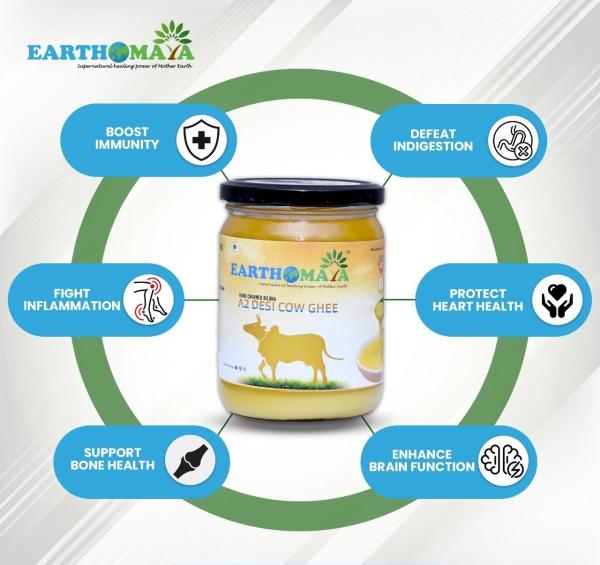 Earthomaya A2 Cow Ghee - 1Kg| Danedar Handmade Ghee| Best in Delhi ...