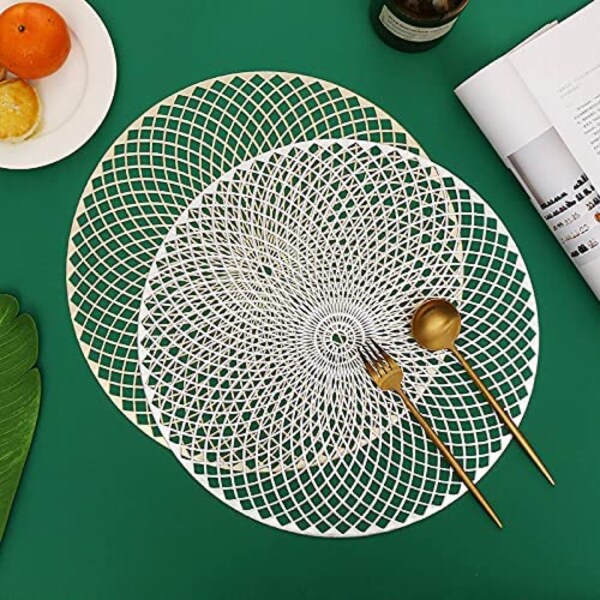 Geometric Design Kitchen Heat Resistant Placemats Dining Table Anti ...