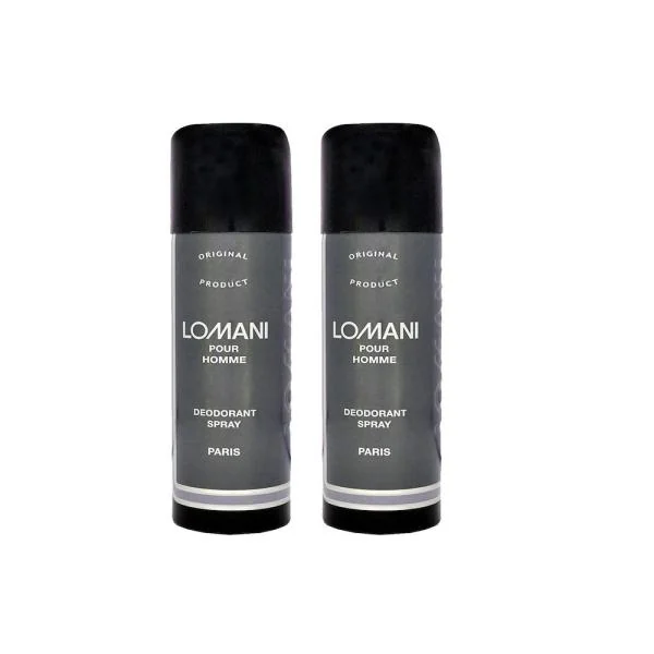 Lomani Men Pour Homme Deodorant Body Spray-200 ml Each Set of 2 - JioMart