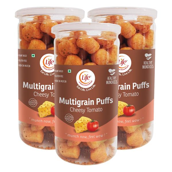 LIFE MULTIGRAIN PUFFS CHEESY TOMATO - JioMart