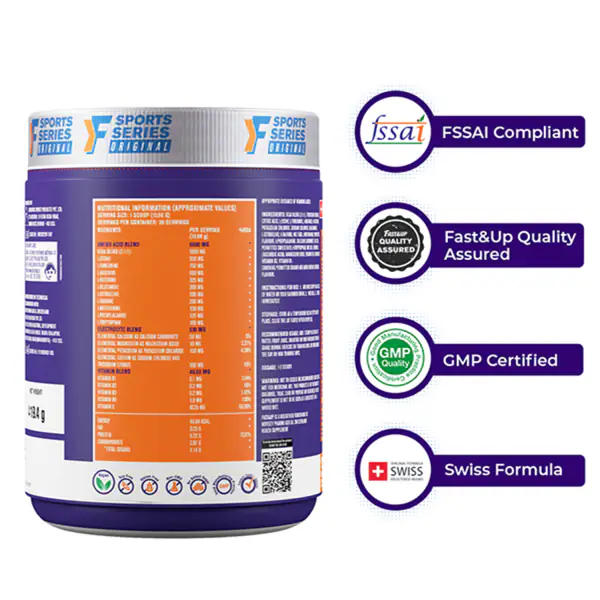 Fast&Up EAA Intra-Workout Drink For Mucscle Recovery With BCAA ...