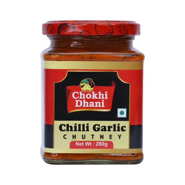 Chokhi Dhani Foods Chilli Garlic Chutney Lehsun Ki Chutney 280 gm - JioMart