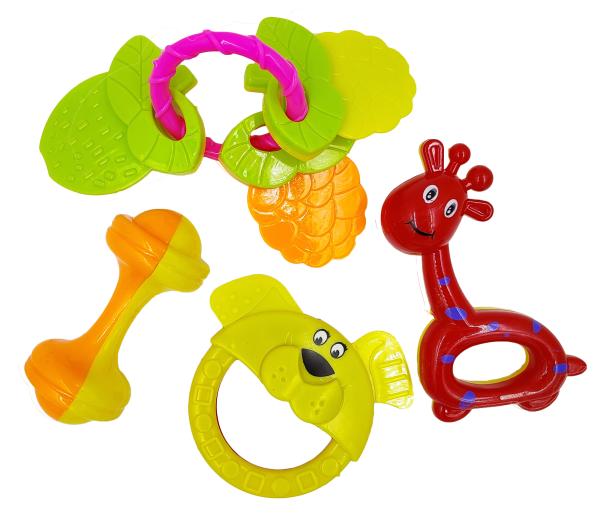 Humaira Rattles for New Born Baby Teether Non Toxic Toy Set for Toddler ...