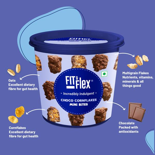 Fit & Flex Mini Bites Choco Cornflakes Mini Bites 250G - JioMart