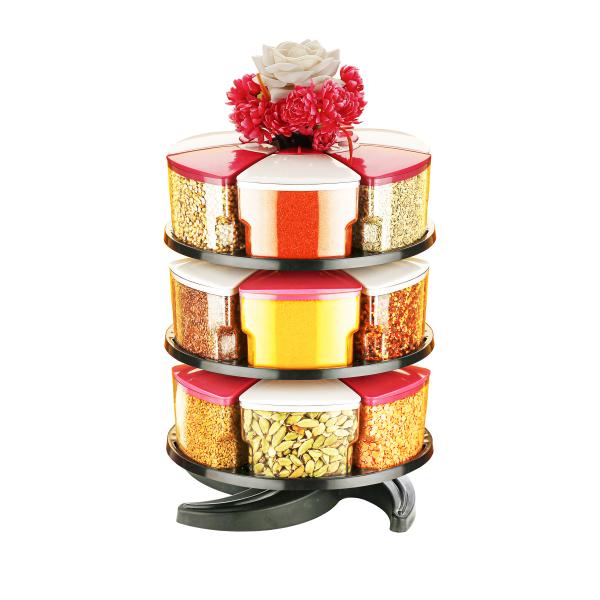 Cronus 360 Revolving Spice Rack Masala Rack Spice Box Masala Box Masala ...