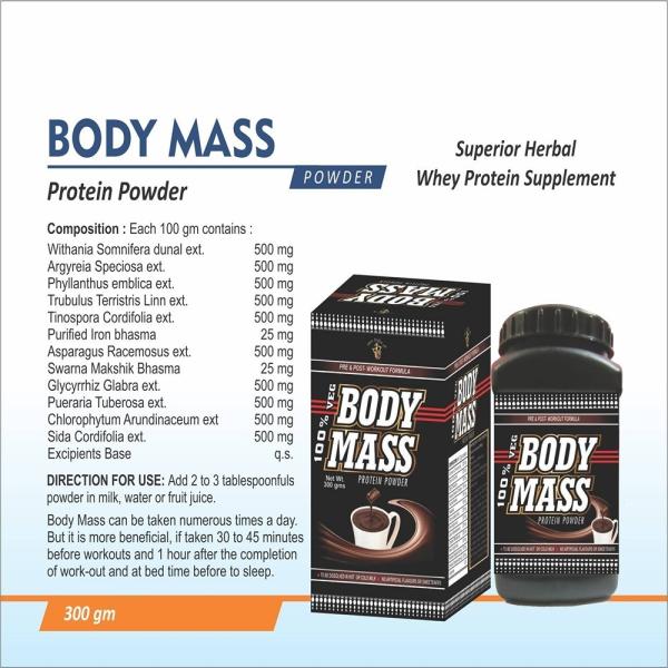 DEE INDIA HERBALS Body Mass Protein Powder (300 Gm) Pack of 1 - JioMart