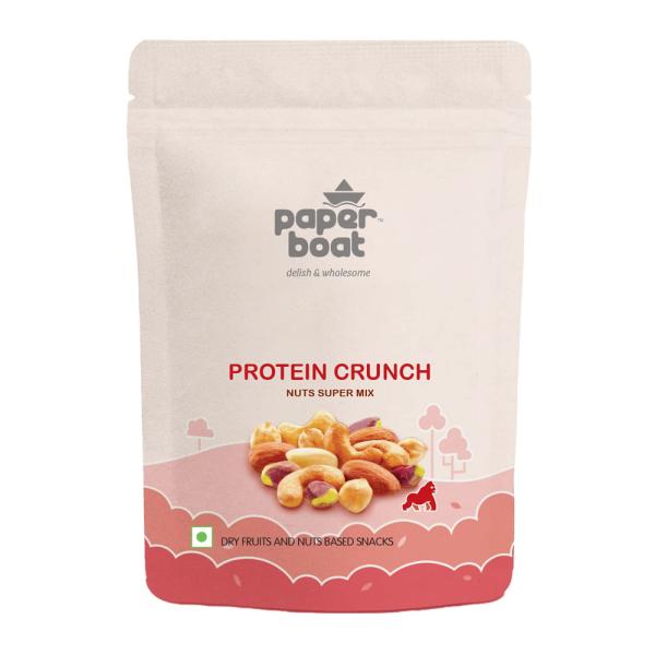 Paper Boat Protein Crunch,Healthy Mixed Nuts with Dry Fruits (200g ...