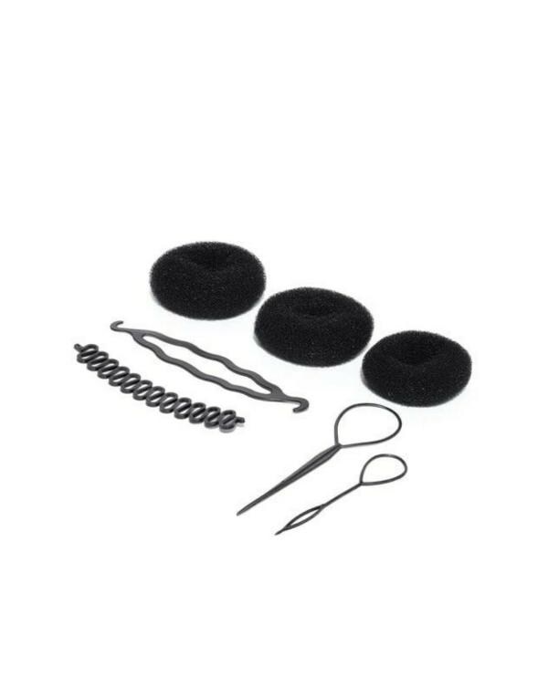 LYTIX Black Synthetic Fashion Hair Accessories Combo Set - JioMart