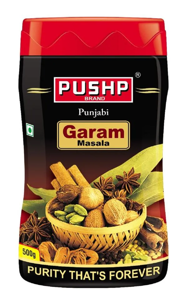 Pushp Brand Punjabi Garam Masala Jar (500g pack) (Pack of 1) - JioMart
