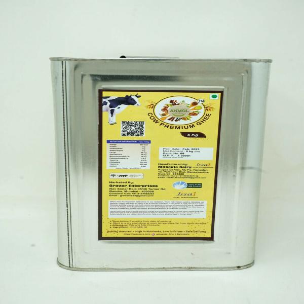 ANMOL DESI COW GHEE 100% Natural Cow Ghee 5 KG| Quality Desi Ghee 5 KG ...