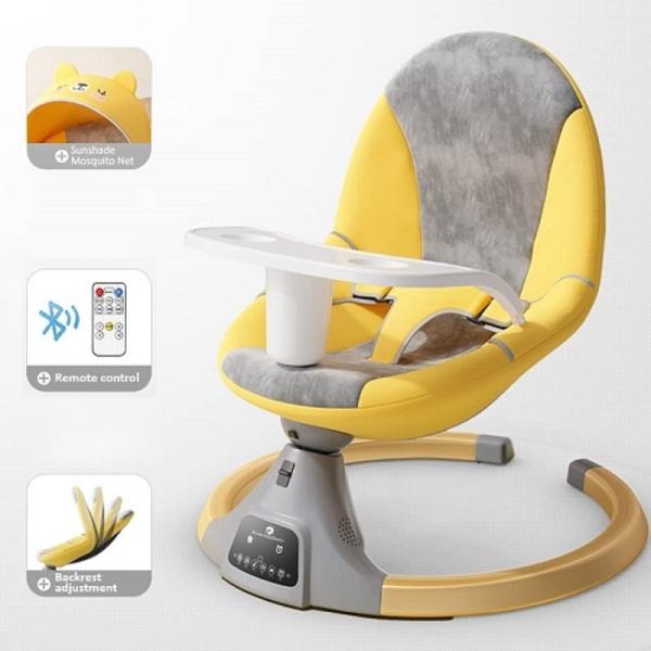 StarAndDaisy 2-in-1 Premium Modern Automatic Electric Baby Swing Rocker ...