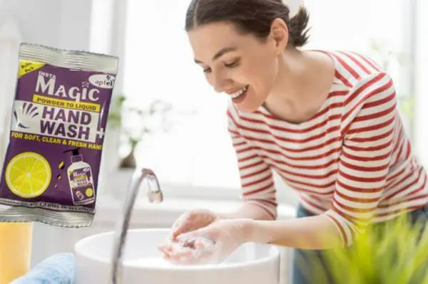 Apfel Insta magic hand wash - Lavender (10 pouches) Powder to liquid ...