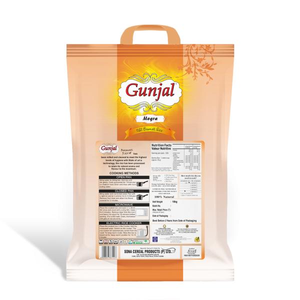 GUNJAL MOGRA BASMATI RICE, 10 KG - JioMart