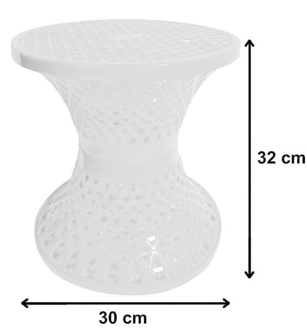 Kuber Industries Mesh Design Both Sided Plastic Sitting Stool For ...