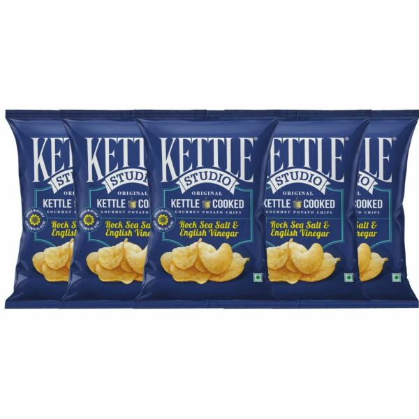 Kettle Studio |Potato Chips | Rock Sea Salt & English Vinegar -113g ...