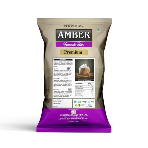 Rainbow Amber Premium Basmati Rice 26Kg - JioMart