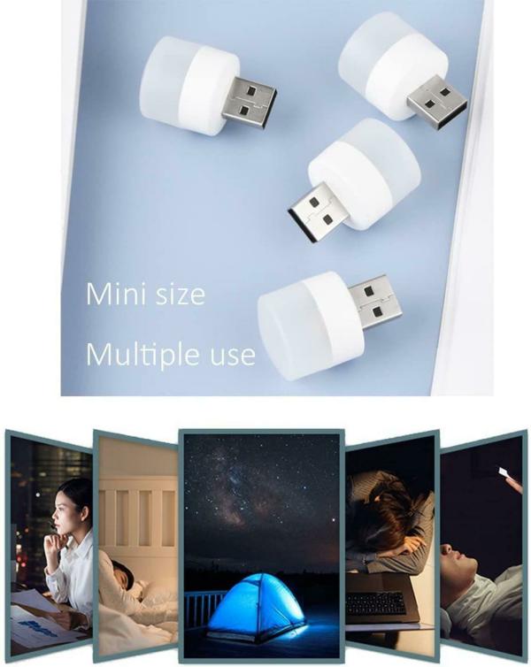 RETRACK Portable Warm USB Night LED Lights (White) (Pack of 5) - JioMart