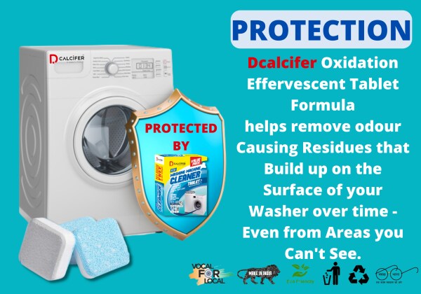 Dcalcifer Washing Machine Cleaner Tablet (750g) Descale Appliance ...
