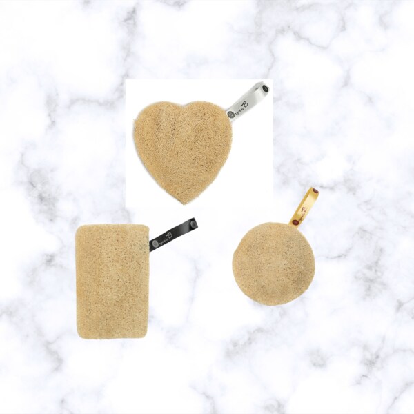 Organic B Natural Body Loofah | Shaped | 3 Pcs - Beige - JioMart
