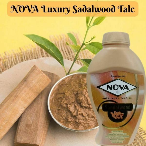NOVA CREAM Presents Luxury Sandalwoood Talc with Deo, Natural Makeup ...