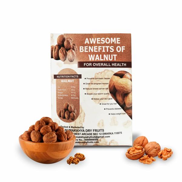 Hanumakkhya Dry Fruits Natural Inshell Dried Walnut (Akhrot Giri) 800gm - JioMart