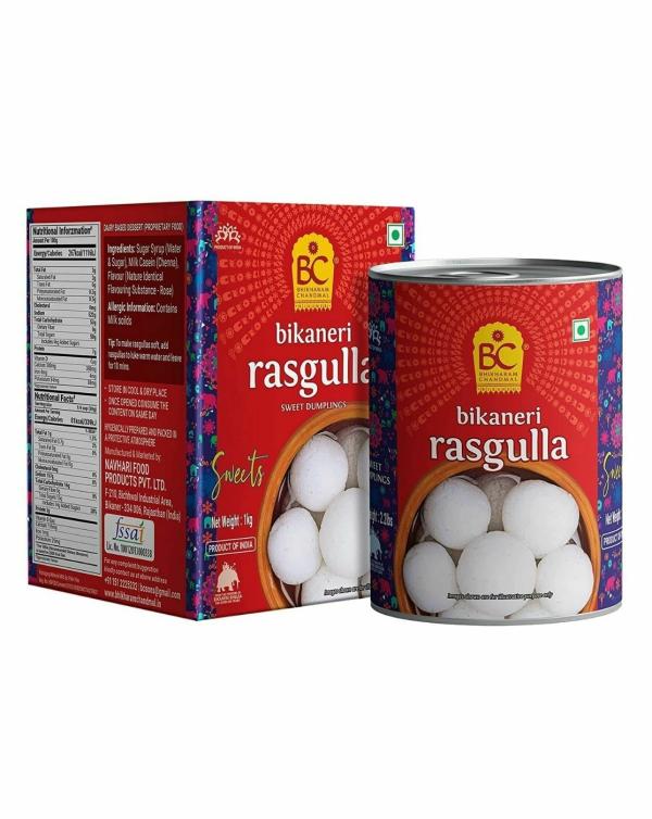 Bhikharam Chandmal Rasgulla Tin (Pack of 2) - JioMart