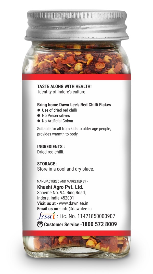 Dawn Lee Red Chilli Flakes Bottle- 40 Grams - JioMart