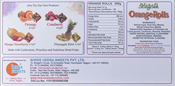 Bhagats Heera Sweets Delicious Son Roll with Almonds and Pistachio ...