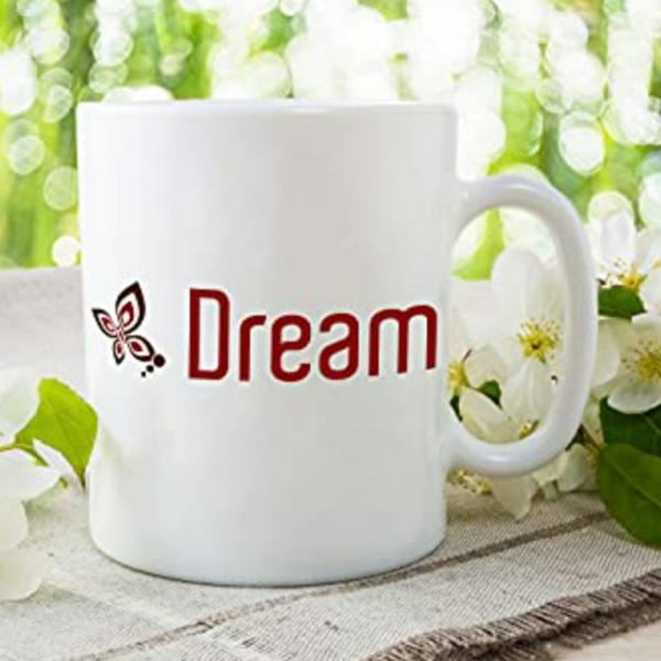 Mug Morning Dream Mug Dreams Cup Dreams Coffee Ceramic Mug 325ml (White ...