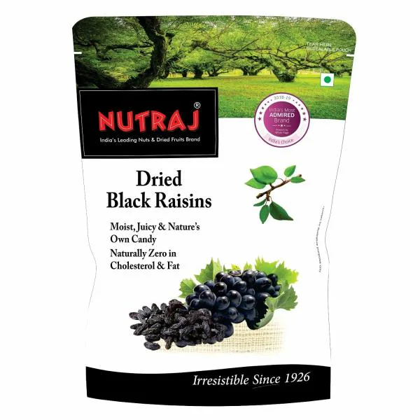 Nutraj Black Raisins Seedless (Kali Draksh) 800g (4x200g) - JioMart