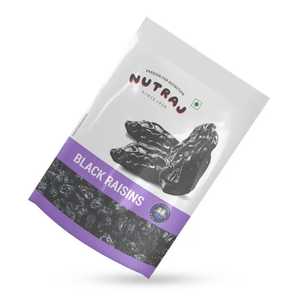 Nutraj Black Raisins Seedless (Kali Draksh) 800g (4x200g) - JioMart