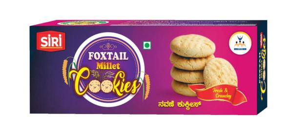 SIRI MILLETS Foxtail Millet Cookie Vegetarian 100 g (pack of 10) - JioMart