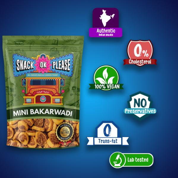 Snack Ok Please - Mini Bakarwadi - Crispy Sweet & Spicy Chai Time Snack ...