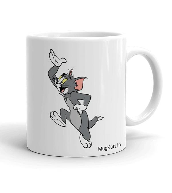 Mugkart Ceramic Printed Mug Tom And Jerry Coffee Milk Mug - 330 Ml ...