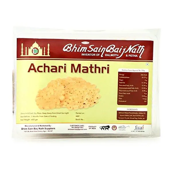 Bhim Sain Baij Nath - Achari Mathri 400gm - JioMart