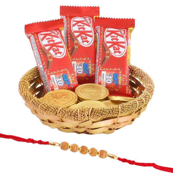 Nestle Kit kat Choco Hamper | Sandalwood Rakhi Gift - JioMart