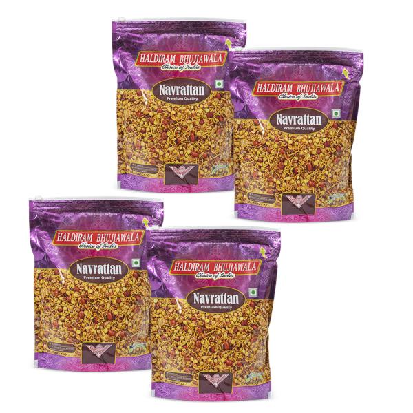 Haldiram Bhujiawala Navrattan Namkeen Heterogeneous Flavour- Pack of 4 (400 Grams) Each - JioMart