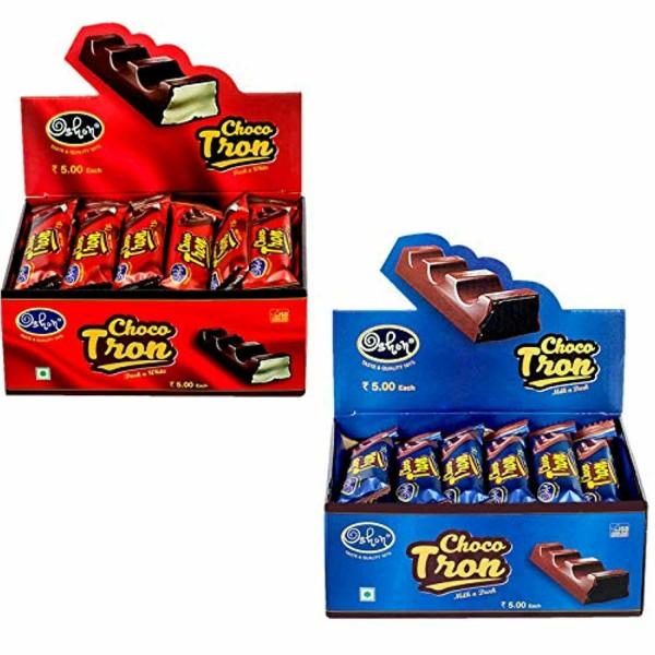 Oshon White And Dark Chocolate Bars Choco Tron Multi-Flavoured Milk 30 ...