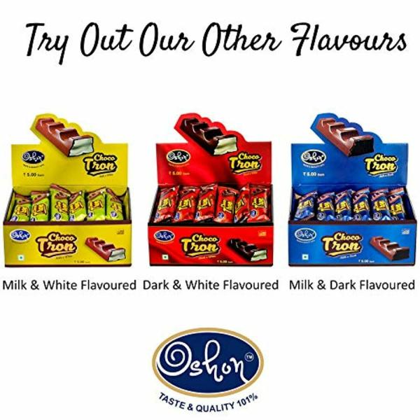 Oshon White And Dark Chocolate Bars Choco Tron Multi-Flavoured Milk 30 ...