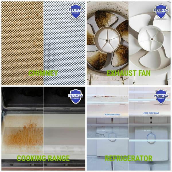 PERISAFE Kitchen Appliance Degreaser & Cleaner Spray 500ml & 500ml ...