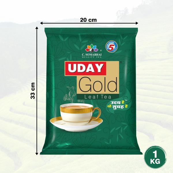C. SOMABHAI's Uday Gold CTC Leaf Tea - 1kg, Unique Blend of Assam and ...