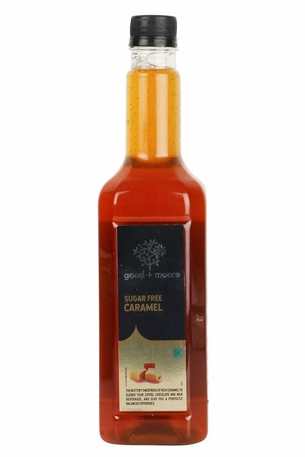 GOOD+MOORE Sugar-Free Caramel Syrup Great for Desserts, Coffee, and ...