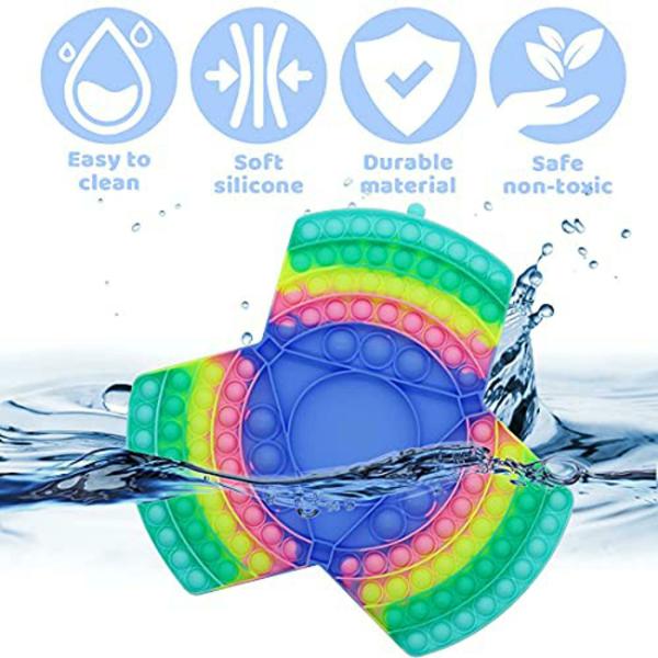 Kiditos Multicolor Silicone Push Bubble Pop It Fidget Toy - JioMart