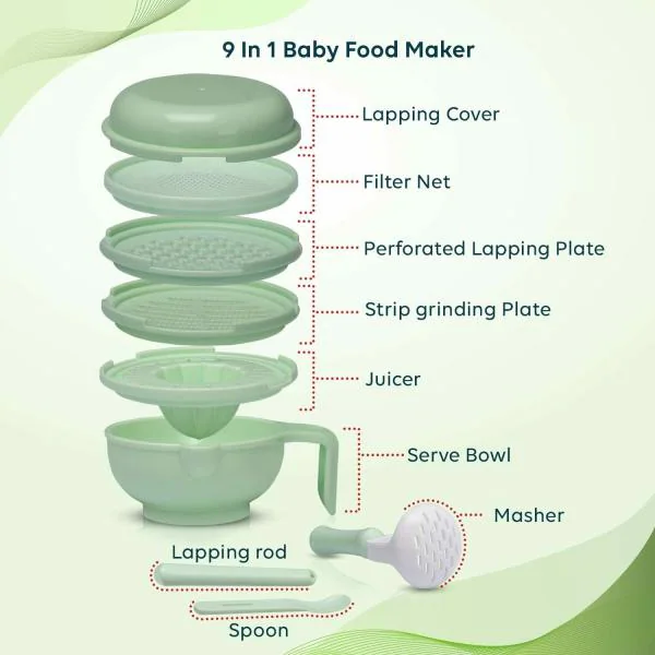 LuvLap Baby Food Masher Mill, Food Grinder Cum Processor, with ...